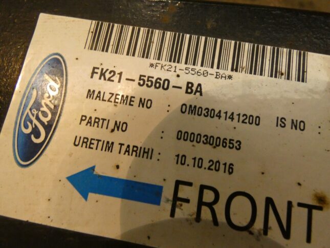 Ford Transit Custom Passenger Nearside Rear Leaf Spring 2016 - FK21 ...