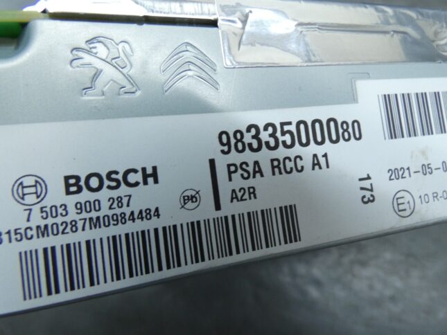 Citroen Dispatch Radio Stereo Multi Media Unit 1.5HDI 2021 - BOSCH ...