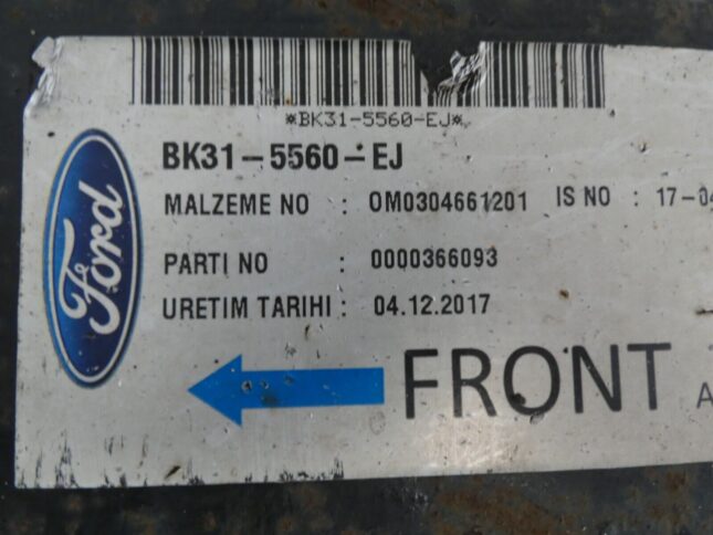 Ford Transit 350 Passenger Nearside Rear Leaf Spring 2.0TDCI 2017 ...