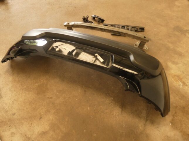 Citroen C3 Rear Bumper c/w Reinforcer Bar & Brackets 1.6HDI 2018 (BLACK ...