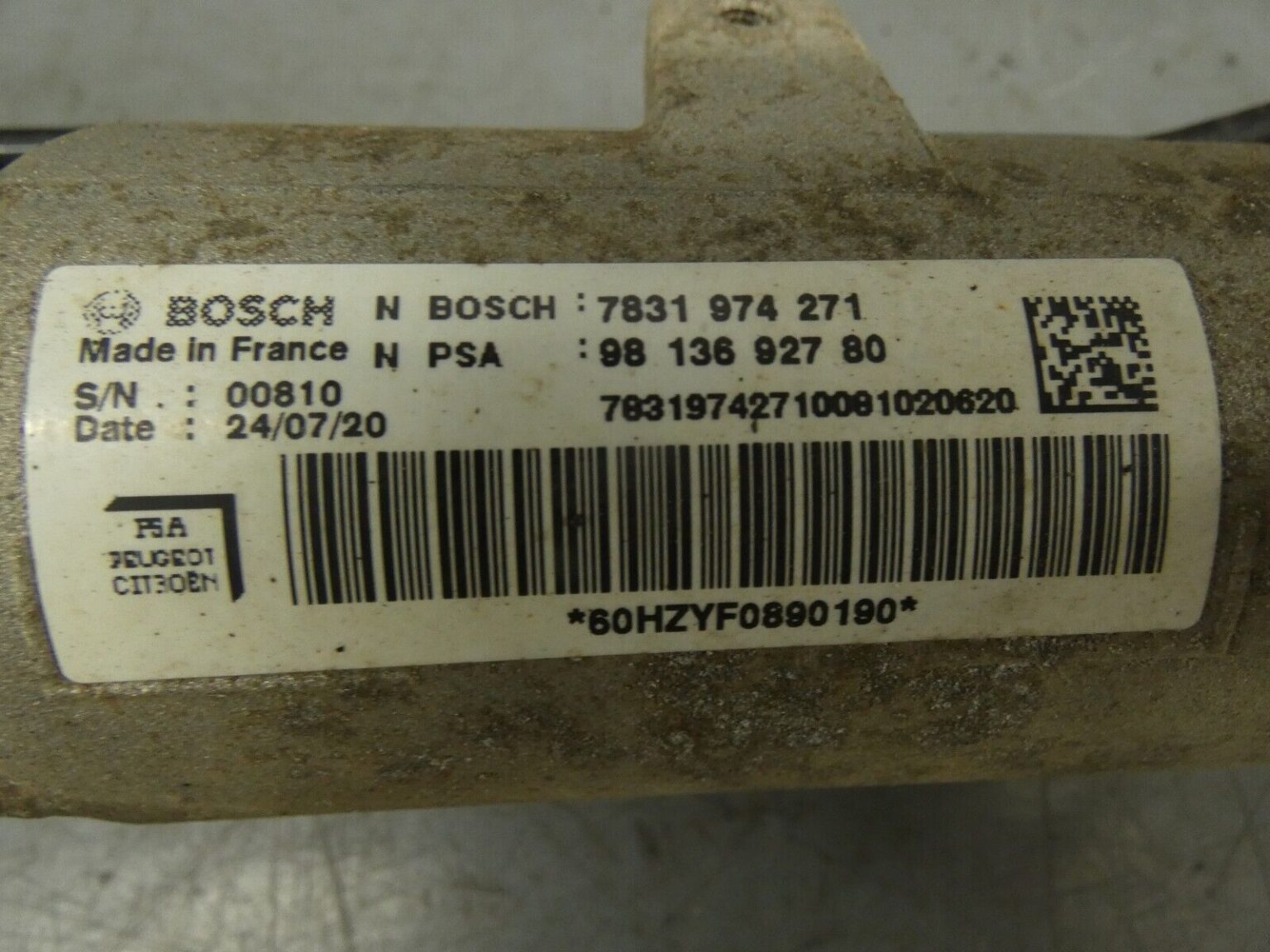 Peugeot Expert Steering Rack 1.5HDI 2020 - 9813692780 - Chrispin's Used ...