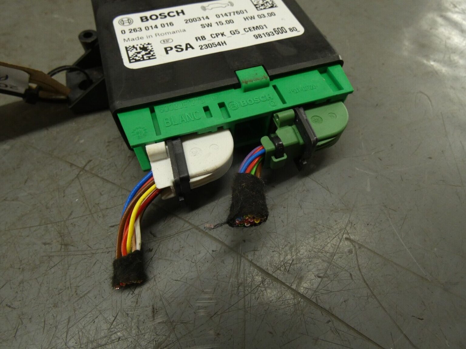 Peugeot Expert Parking Sensor Module 1.5HDI 2020 - BOSCH - 0263014016 ...