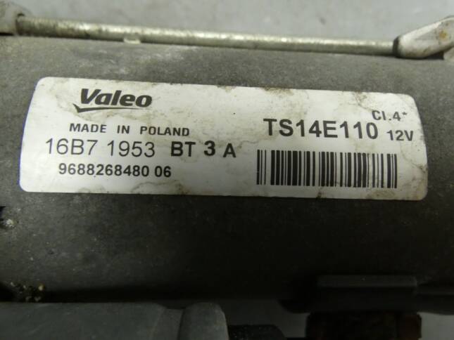 Peugeot 208 Starter Motor 5dr 1.6HDI 2017 - VALEO - 9688268480 ...
