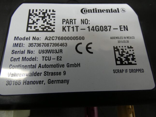 Ford Transit Custom Bluetooth Module 2.0DCIV 2019 - KT1T-14G087-EN ...