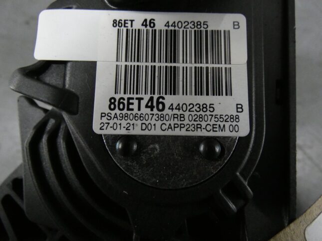 Vauxhall Vivaro Accelerator Throttle Pedal 1.5HDI 2021 - 86ET464402385 ...