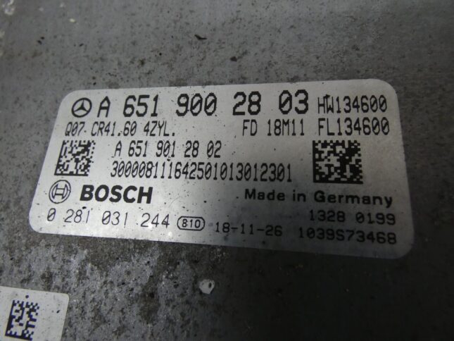 Mercedes Benz Vito ECU & Lock Set c/w Speedo 2.1 2019 - BOSCH ...