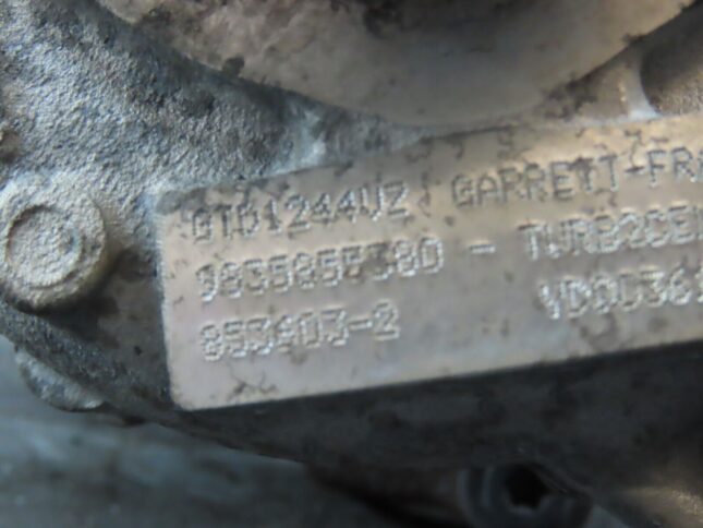 Citroen Dispatch Turbo Turbocharger 1.5HDI 2021 - 9835855380 - Chrispin ...