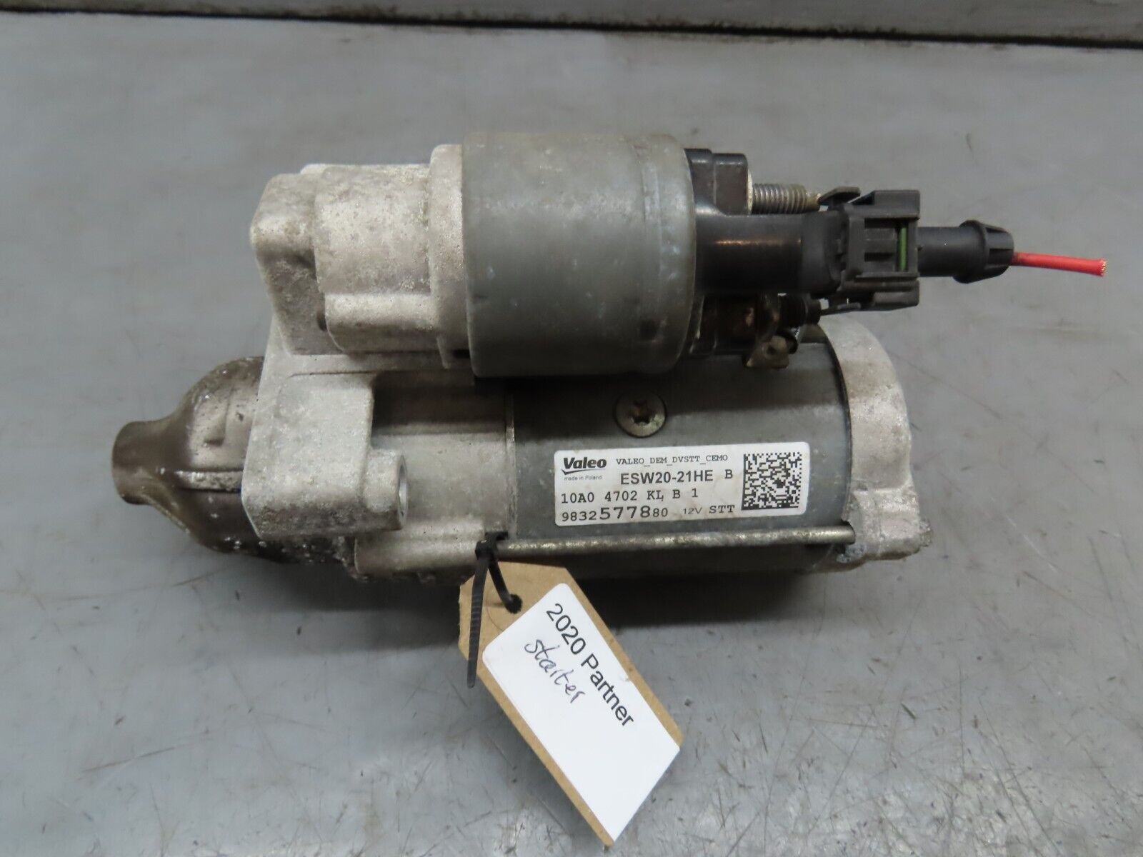 Peugeot Partner Starter Motor 1.5HDI 2020 - 9832577880 - Chrispin's ...