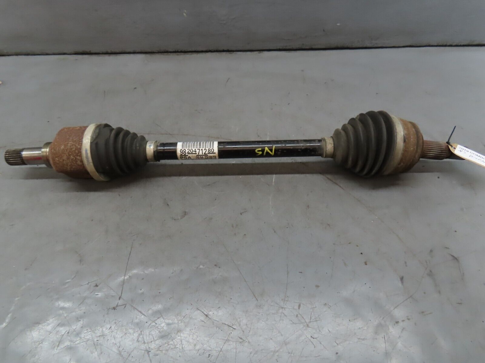 Vauxhall Combo Passenger Nearside Front Driveshaft 1.5CDTI 2020 ...