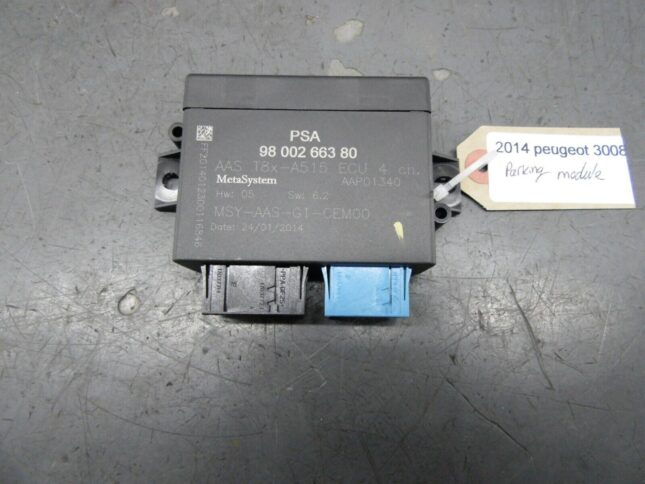 2014 Peugeot 3008 5dr 1.6HDI Parking Module ECU - PSA - 9800266380 ...