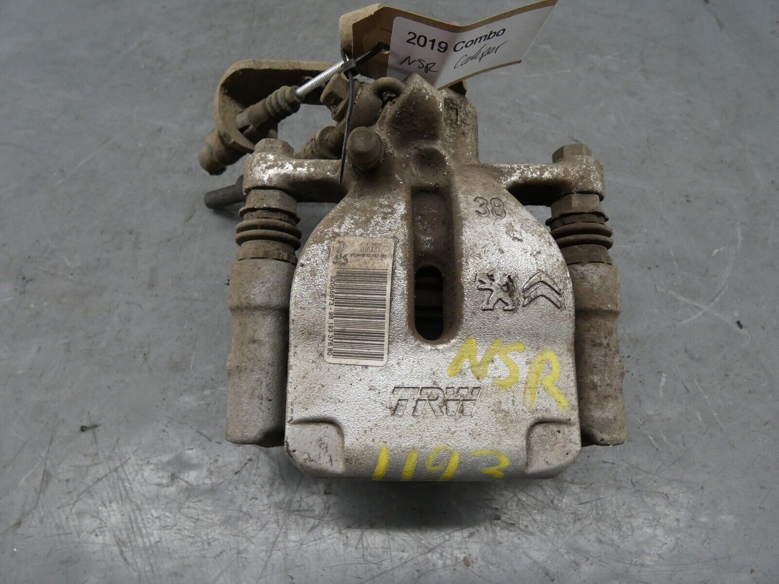 Vauxhall Combo Passenger Nearside Rear Brake Caliper 1.5CDTI 2019 - TRW ...