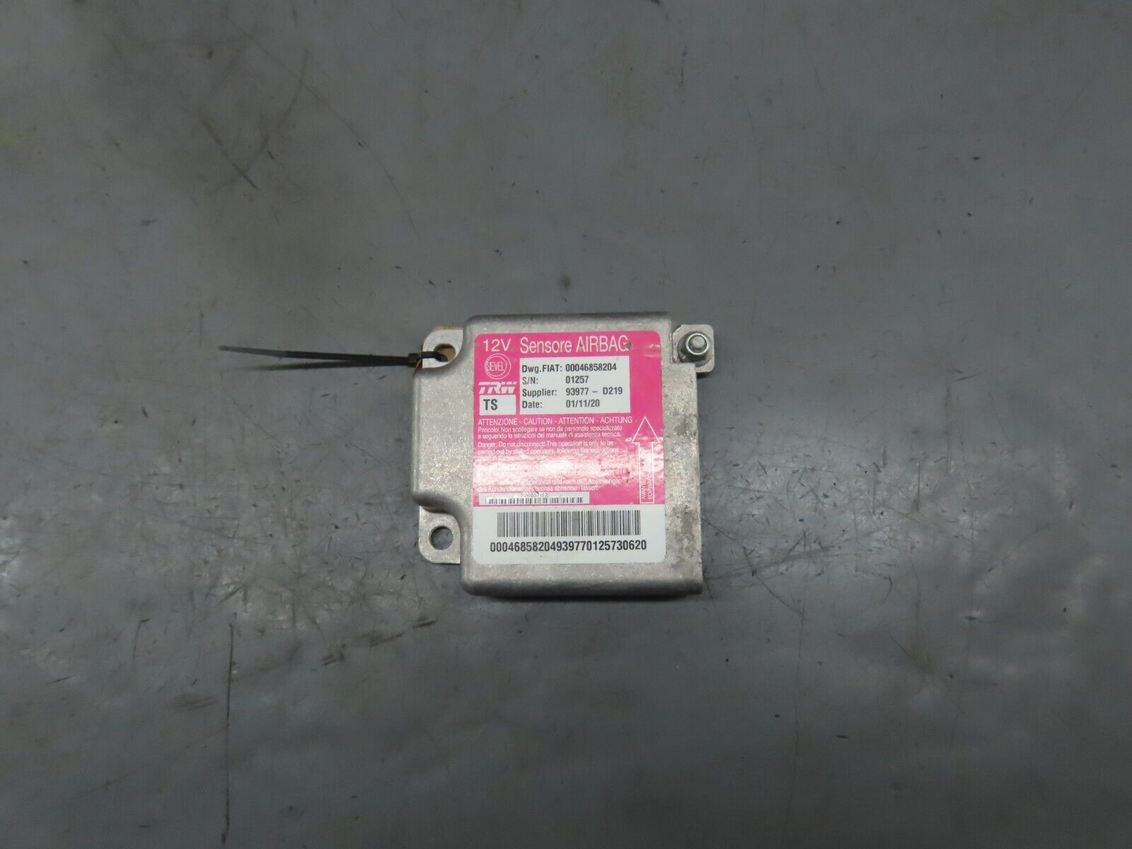 Fiat Ducato Airbag ECU 2.3 Multijet 2020 - 00046858204 - Chrispin's ...