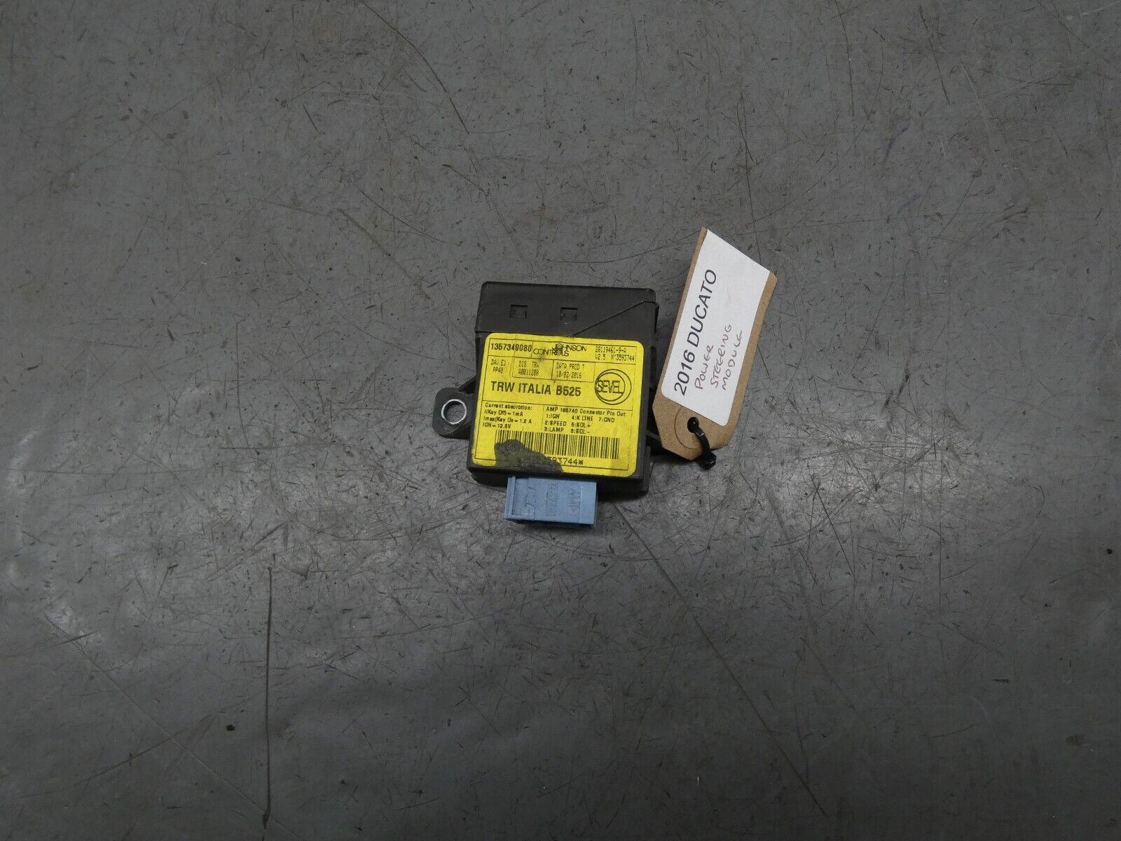 Fiat Ducato Power Steering Module ECU 2.3 Multijet 2016 - 1357349080 ...