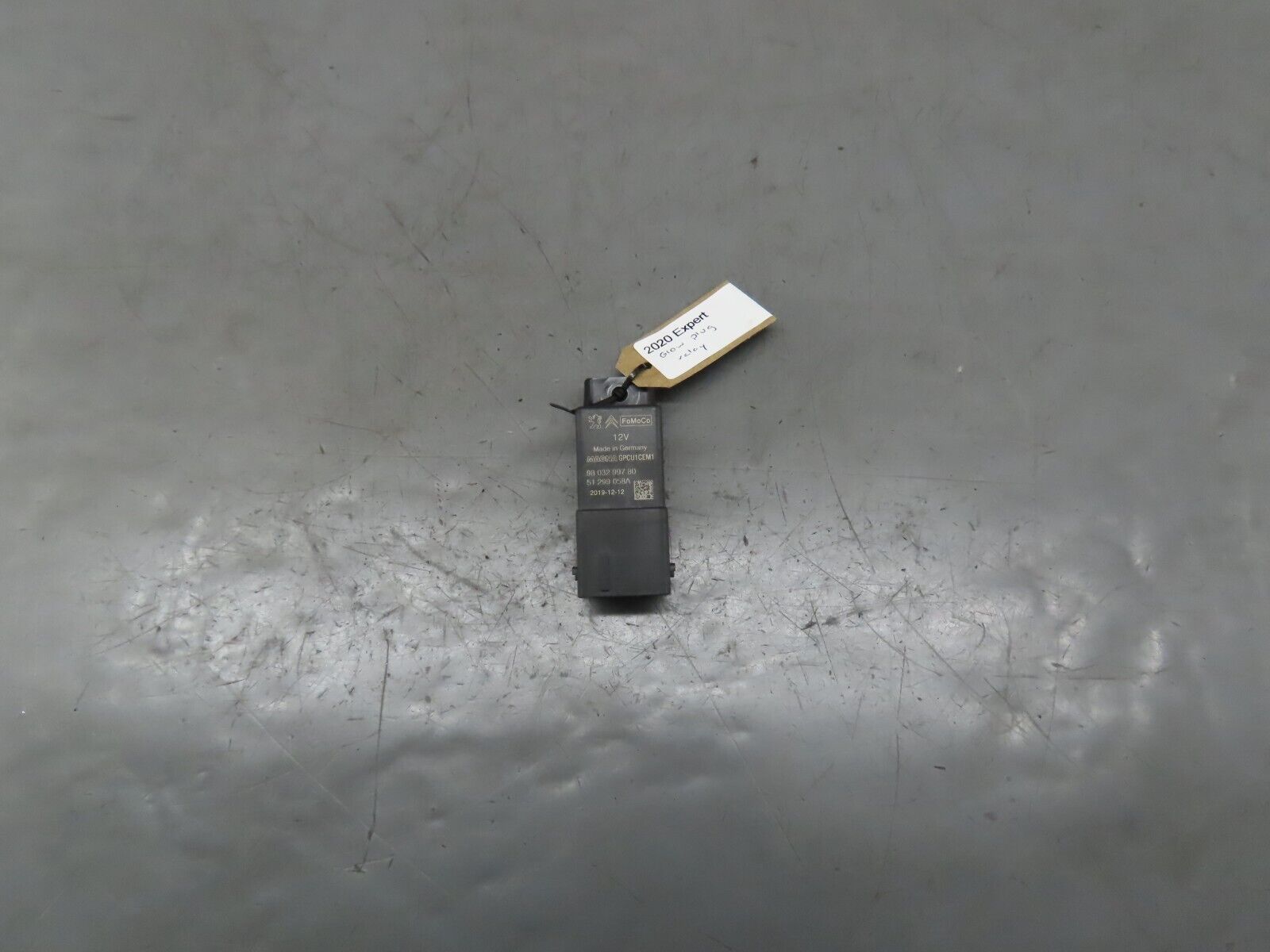 Peugeot Expert Glow Plug Relay 1.5HDI 2020 - 9803299780 - Chrispin's ...